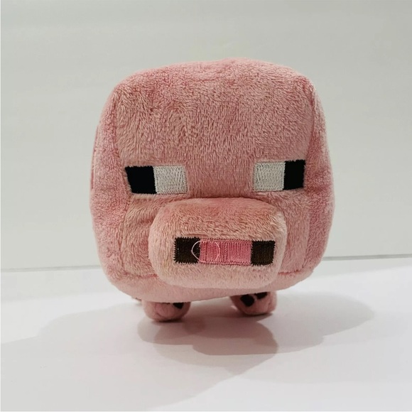 Toys | Minecraft 6 Inch Pig Pink Plush Stuffed Animal Toy Mojang 214 ...